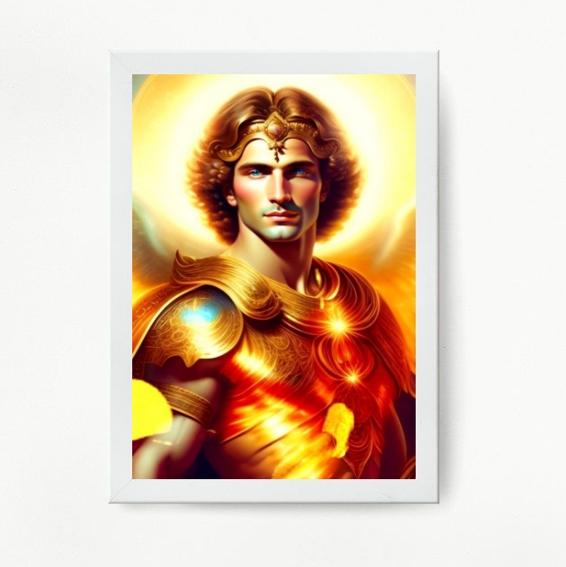 Quadro Decorativo Arcanjo Uriel - Quadros Online