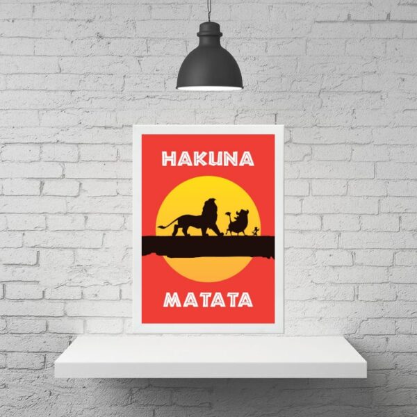 Quadro Hakuna Matata - Filme Rei Leão - Quadros Online