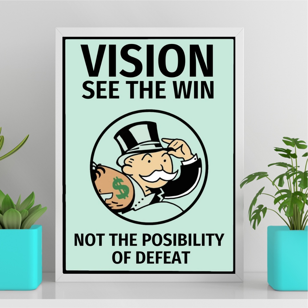 Quadro Visão Empreendedora – Sr. Monopoly - Quadros Online