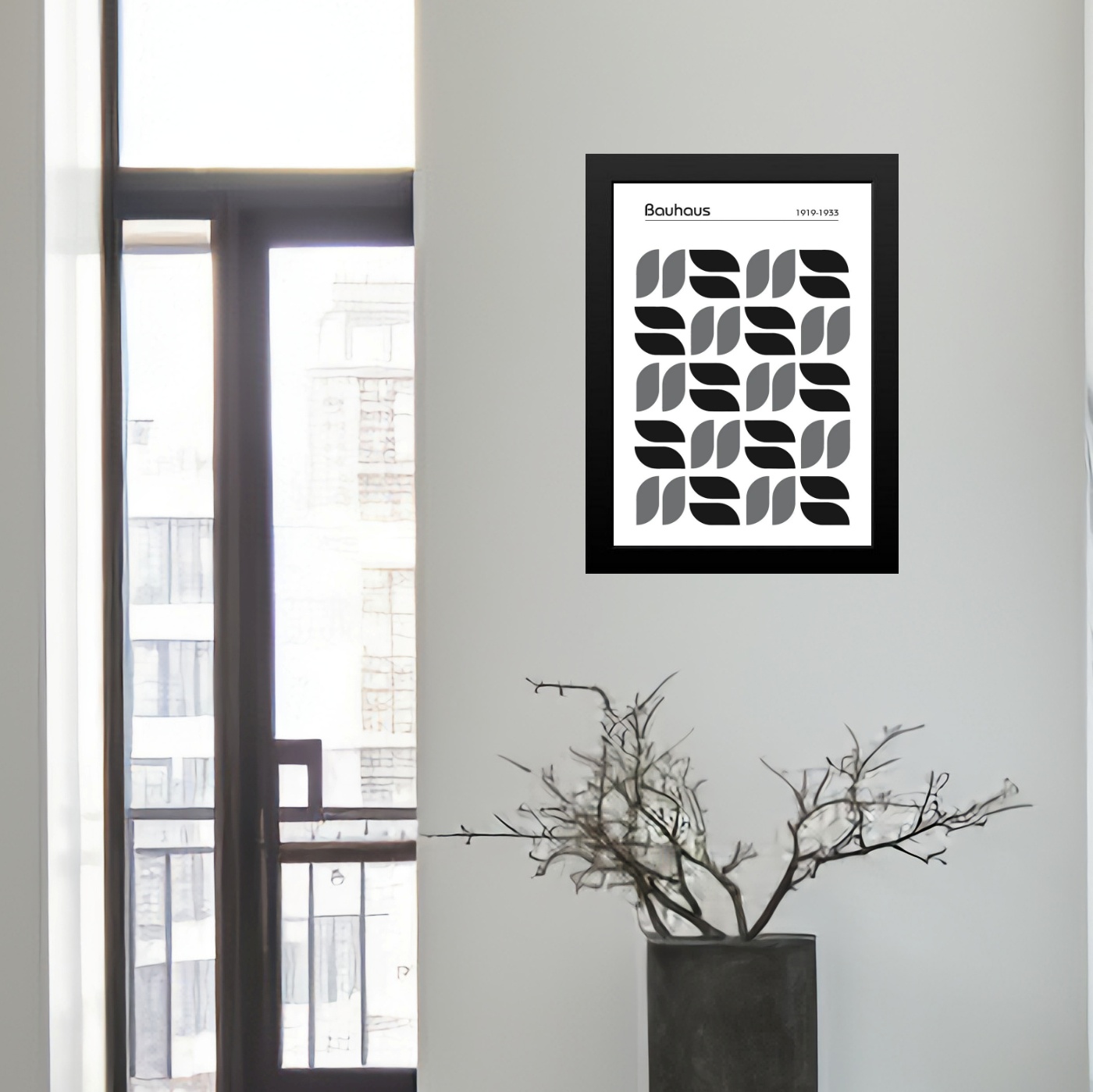 Quadro Bauhaus Grey - Minimalist Tears - Quadros Online