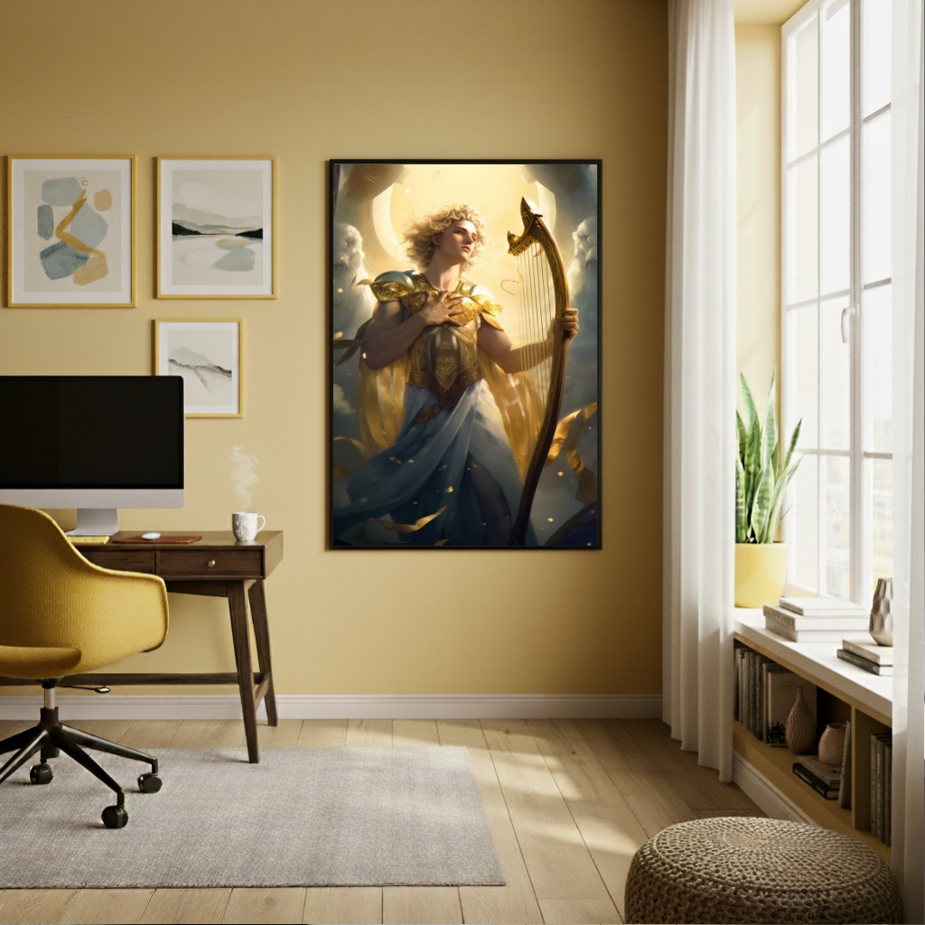 Quadro Decorativo Apolo Deus Do Sol - 70x50 cm - Quadros Online